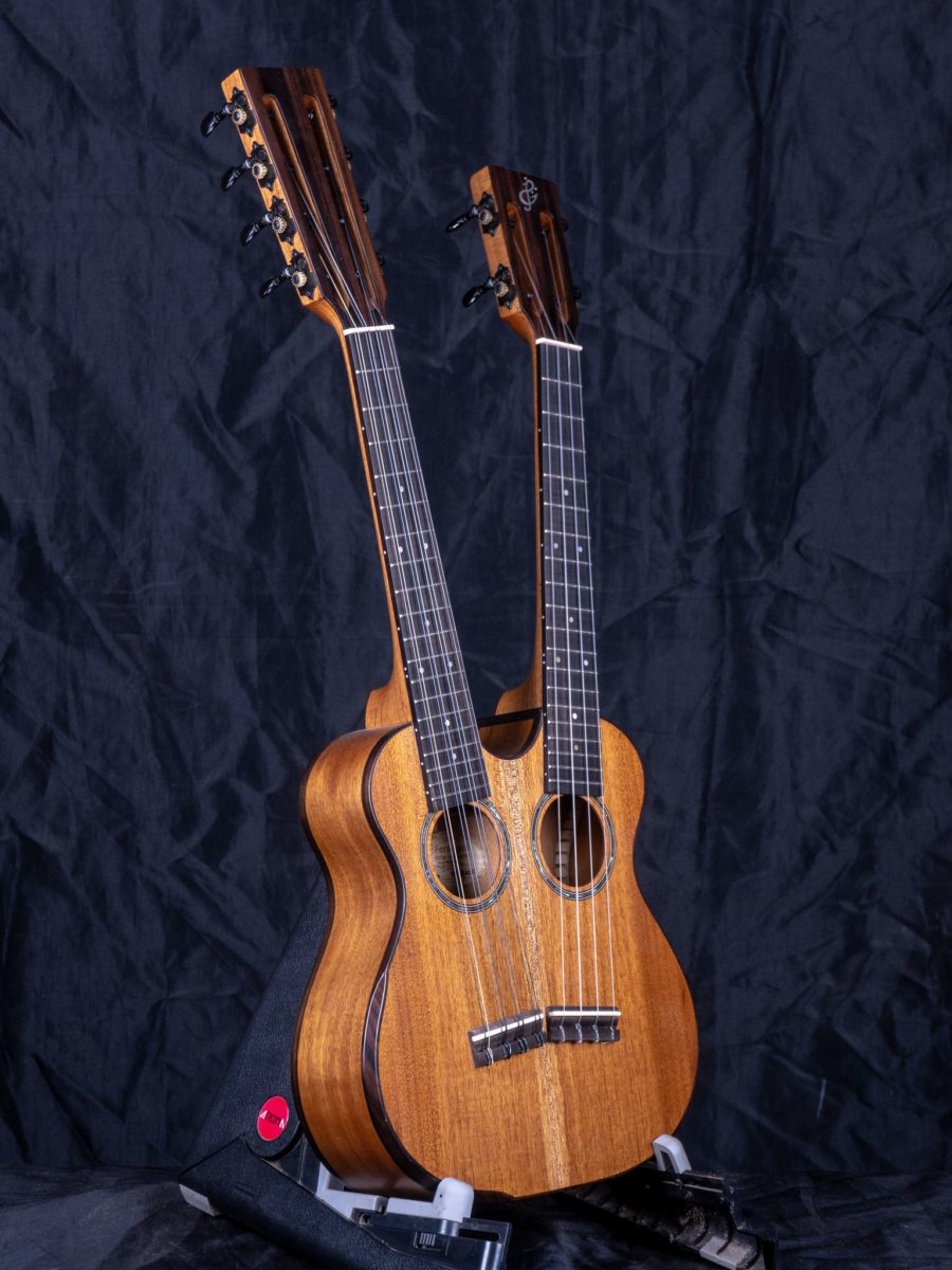 Custom Build #212 - Mahogany Double-Nack Tenor Ukulele – Ferangeli ...