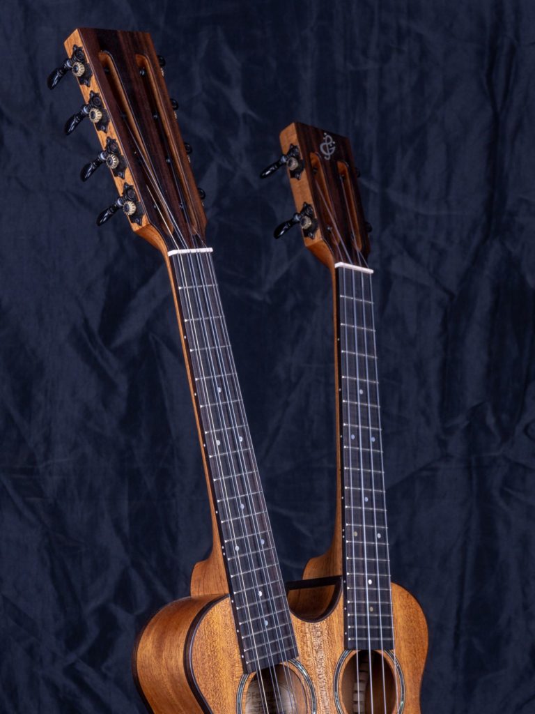 Custom Build #212 - Mahogany Double-Nack Tenor Ukulele – Ferangeli ...
